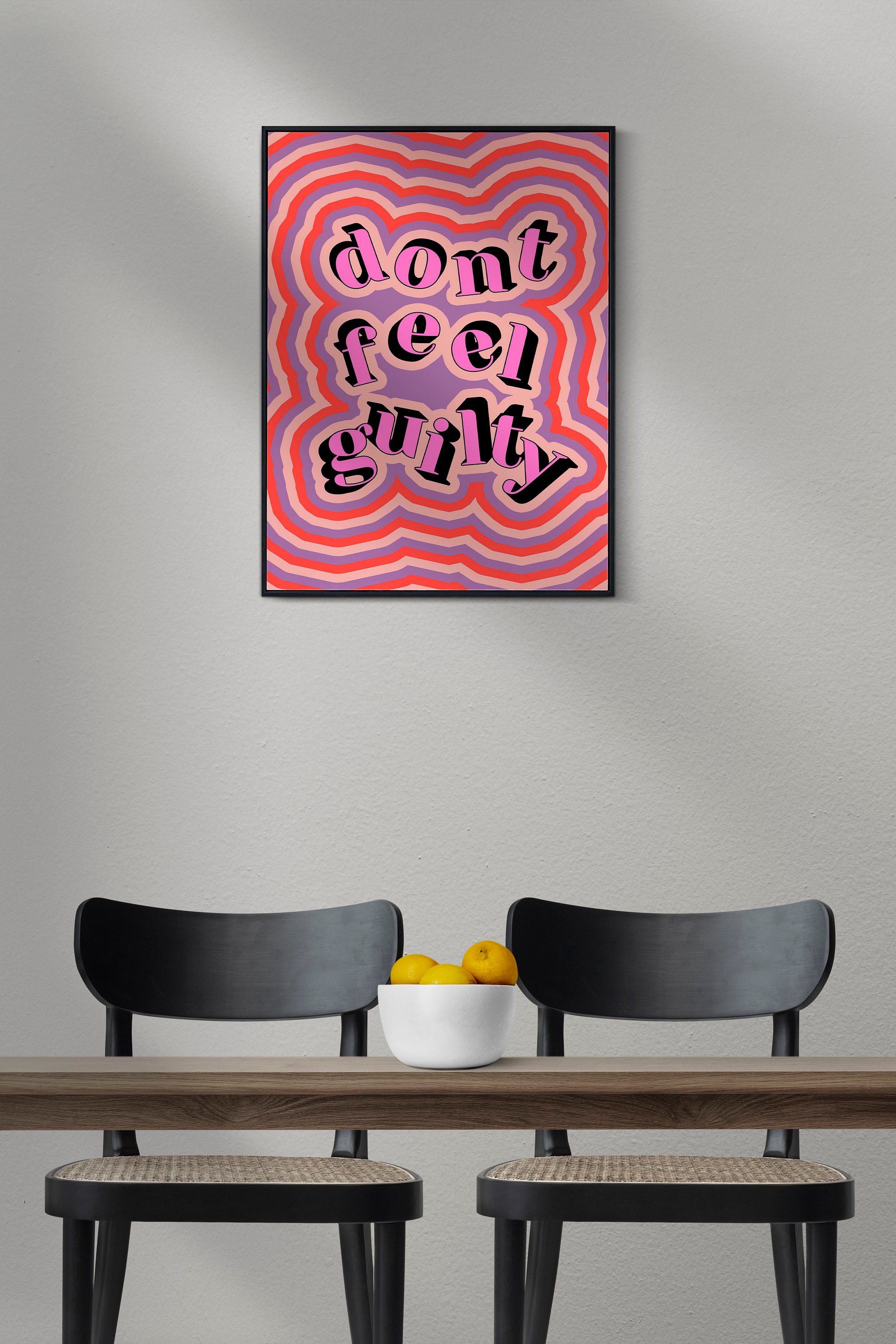 Don't Feel Guilty, Letter Poster, Aesthetic Vibe, Cool Poster Wall Art ...