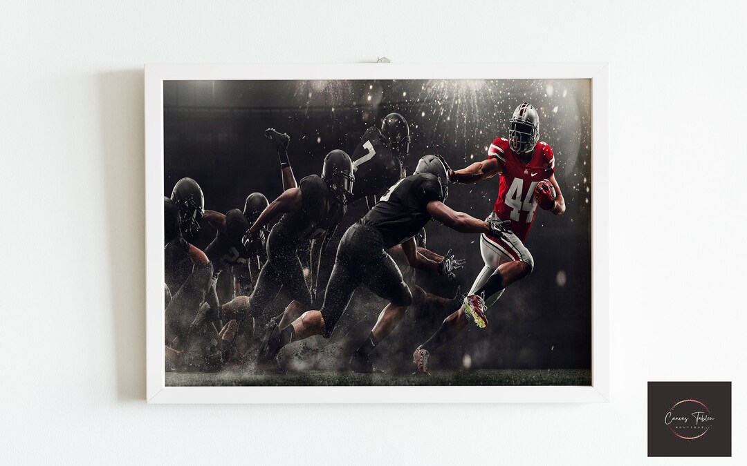 American Football Player NFL Wall Art, NFL Wall Art, New Season Canvas ...