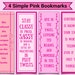 Printable Pink Bookmark Set, Girly Bookish Bookmarks, Gift for Book ...