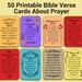 Printable Bible Verse Cards About Prayer, Bible Study Tools, Memory ...