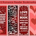 Printable Romance Reader Bookmark Set, Cute Bookish Bookmarks, Gift for ...