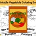 Printable Vegetable Coloring Book Worksheets, Preschool Printables for ...
