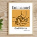 Printable Names of God Emmanuel Wall Art, Names of Jesus Christ, Modern ...