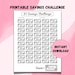 5 Dollar Savings Challenge Printable, Mini Savings Tracker, 50 Day ...