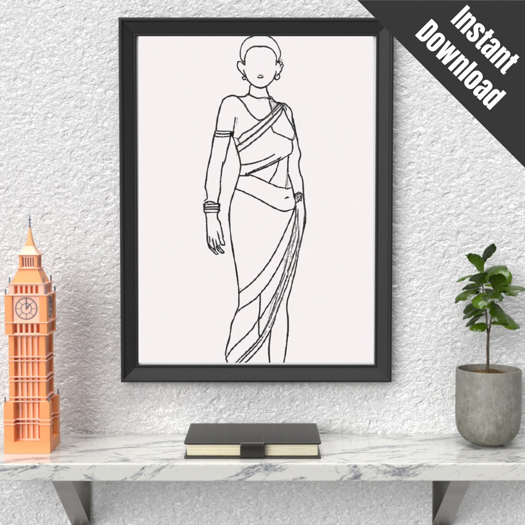 Line Art of a Woman Printable, Body Line Art, Minimalist, Single Line ...
