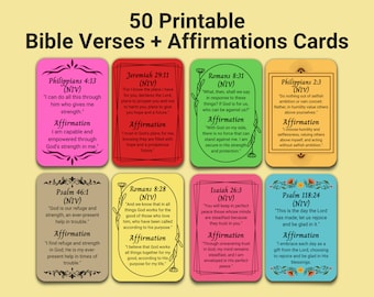 Printable Hope Bible Verse Cards, Bible Study Tools, Memory Verse Flash ...