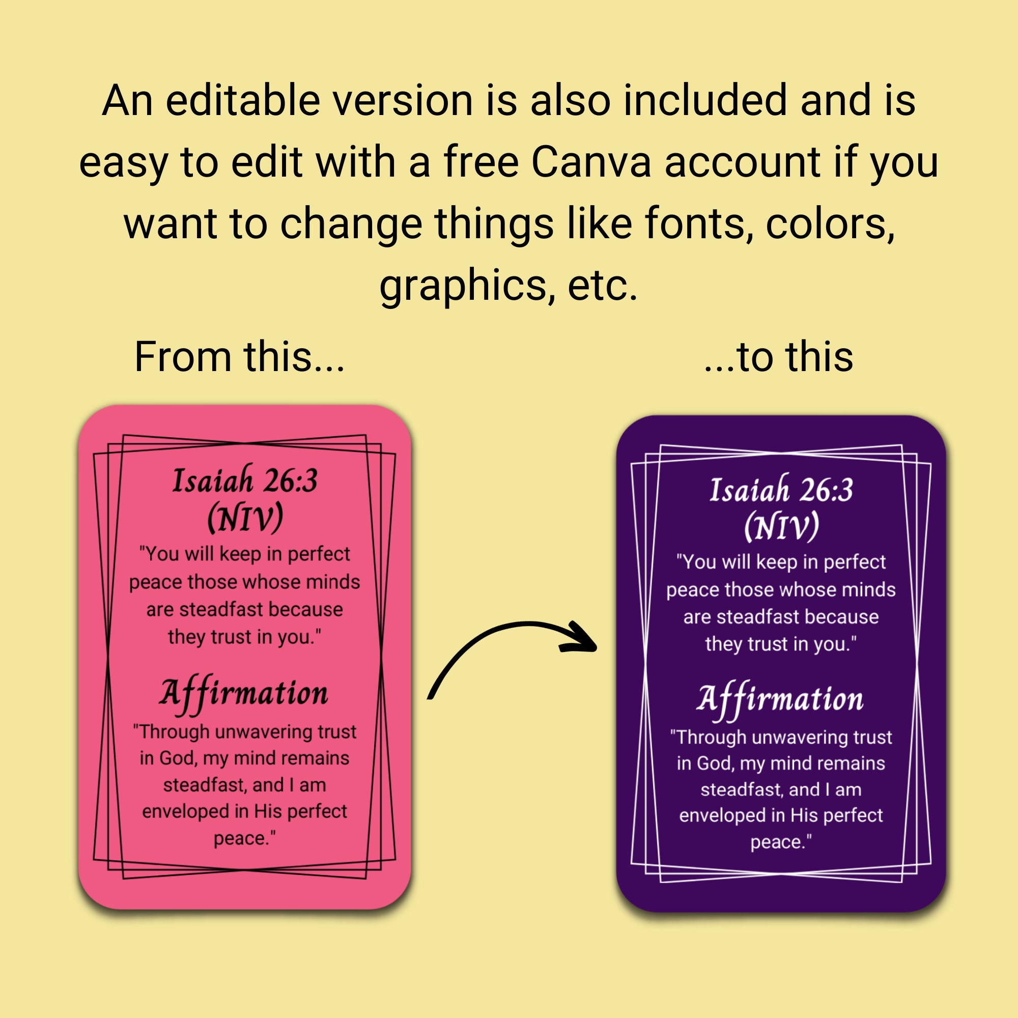 Printable Biblical Affirmation Cards, Bible Verse Cards Study Tools ...