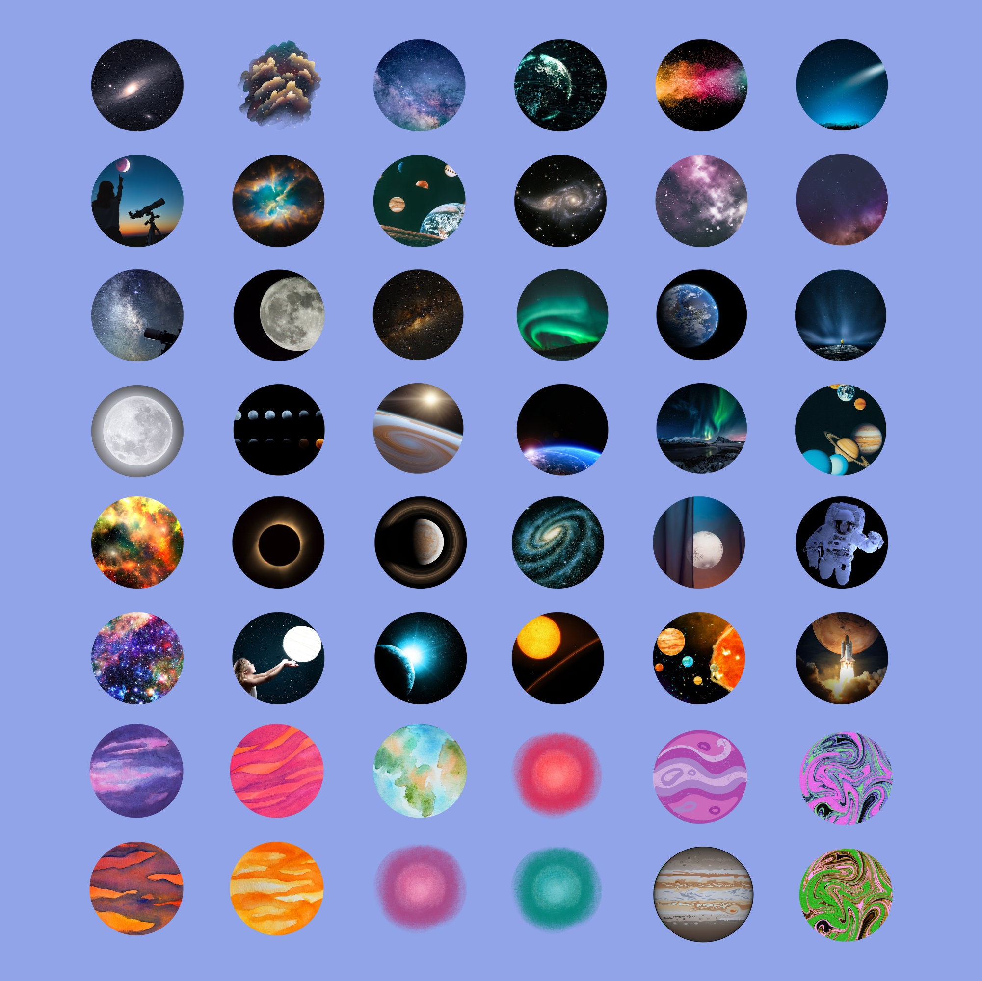 50 Celestial Instagram Highlight Covers, Astronomy IG Icon, Aesthetic ...