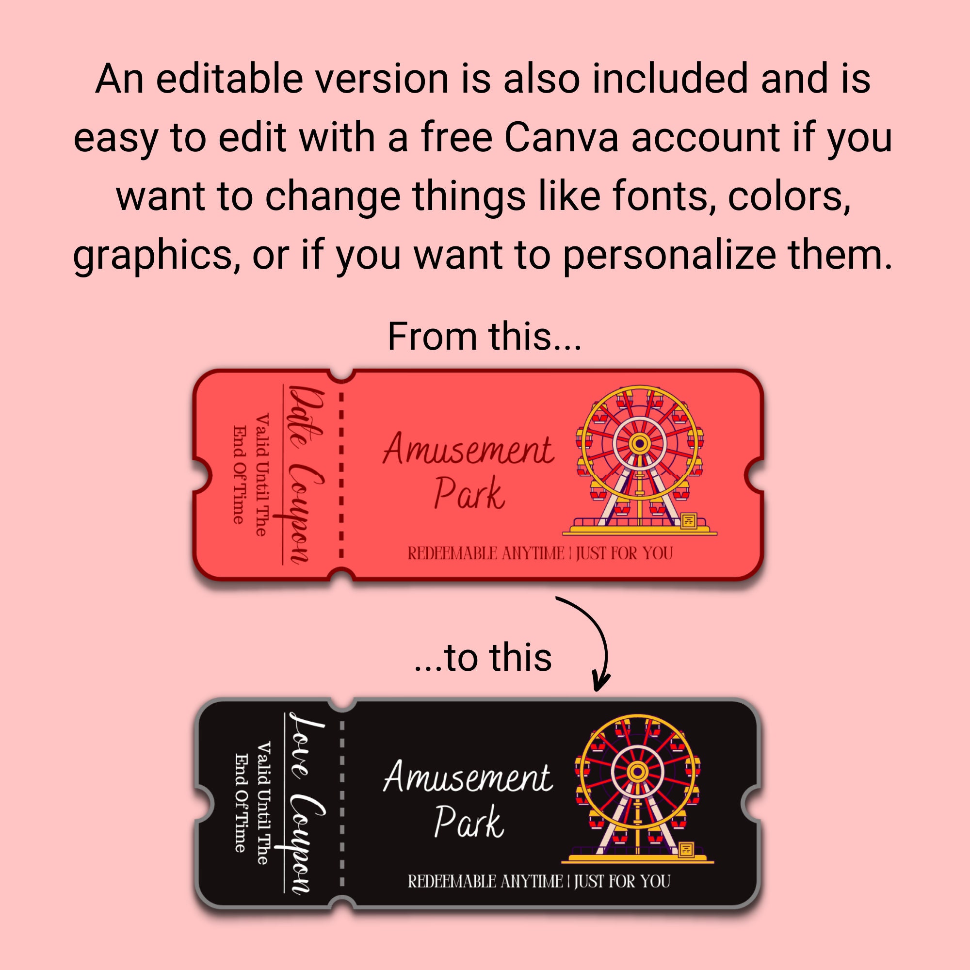 100 Printable Date Ideas Cards, Couple Love Coupons, Date Night Cards ...