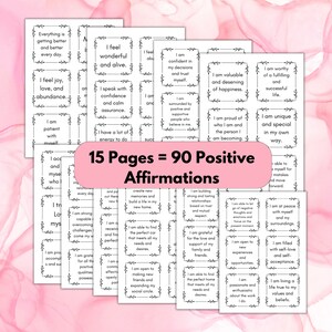 Vision Board Kit, Printable Mood Board for Achieving Your Dream Life, Positive Affirmations ...