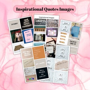 Vision Board Kit, Printable Mood Board for Achieving Your Dream Life ...