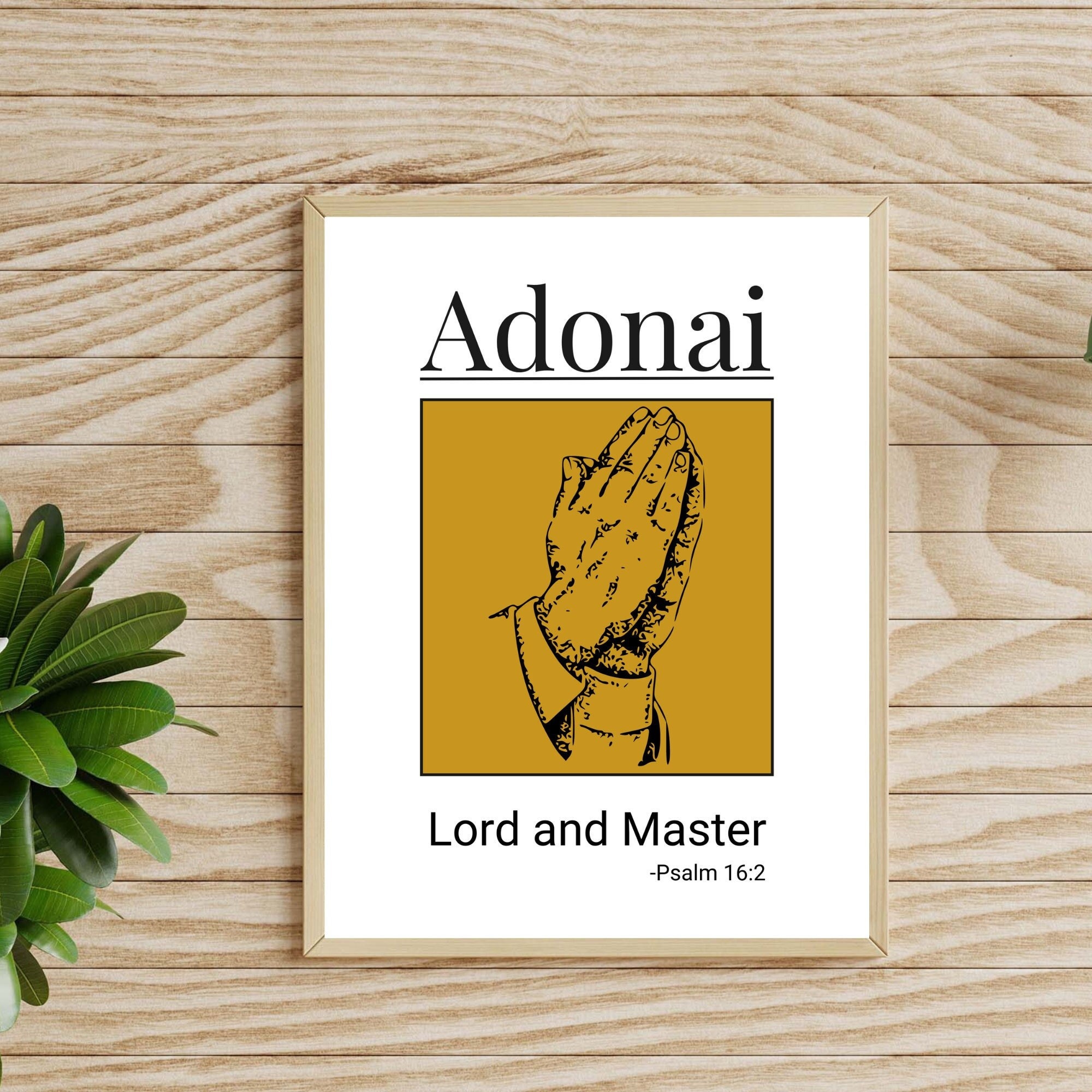 Printable Hebrew Names of God Adonai Wall Art, Names of Jesus Christ ...