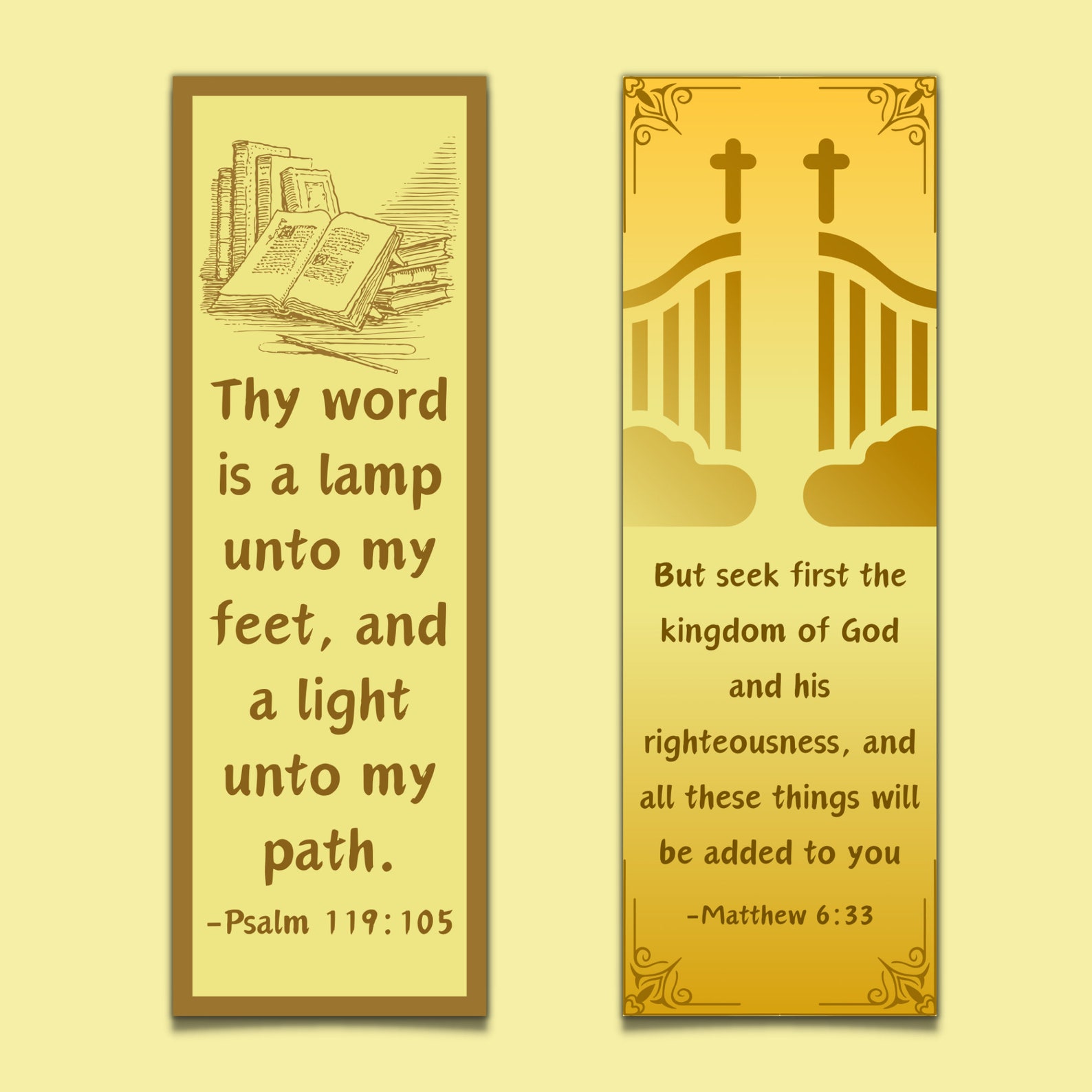 Printable Christian Bookmark Set, Cute Bible Bookmarks, Gift for ...