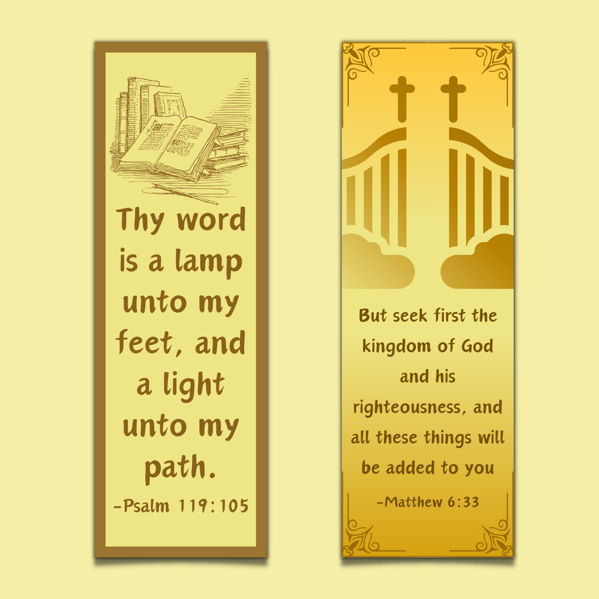 Printable Christian Bookmark Set, Cute Bible Bookmarks, Gift for ...