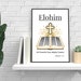 Printable Hebrew Names of God Elohim Wall Art, Names of Jesus Christ ...