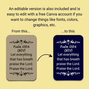 Printable Bible Verse Cards Praising God, Bible Study Tools, Memory ...