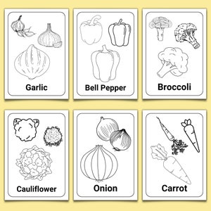 Printable Vegetable Coloring Book Worksheets, Preschool Printables for ...