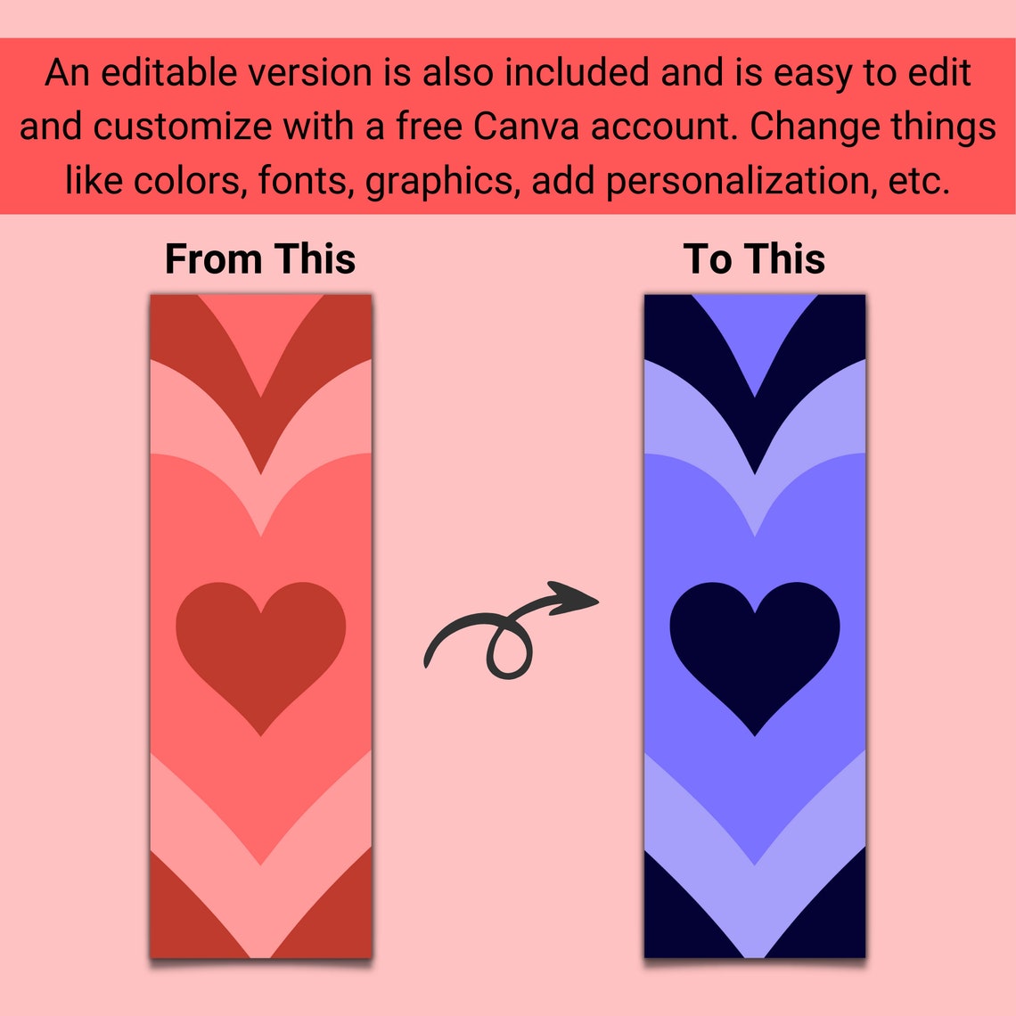 Printable Romance Reader Bookmark Set, Cute Bookish Bookmarks, Gift for ...