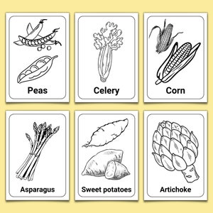 Printable Vegetable Coloring Book Worksheets, Preschool Printables for ...