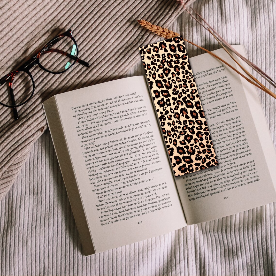 Printable Animal Print Bookmark Set, Bookish Bookmarks, Gift for Book ...