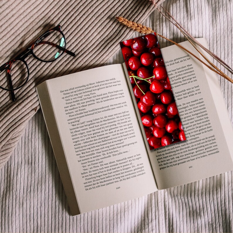 Printable Colorful Fruit Bookmarks, Bookish Food Bookmarks, Gift for ...