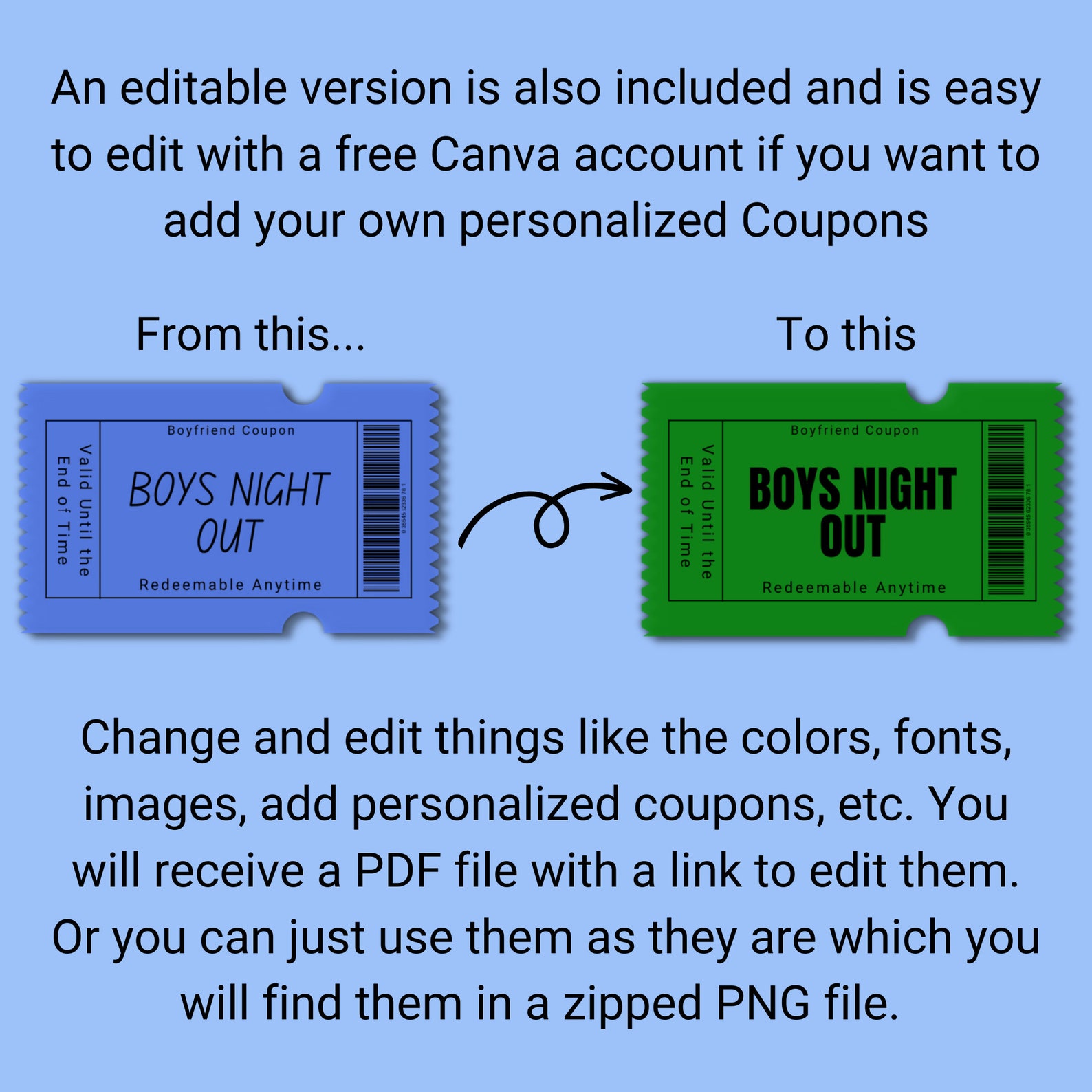 40 Printable Boyfriend Coupons, Husband Coupon Book, Valentines Day ...