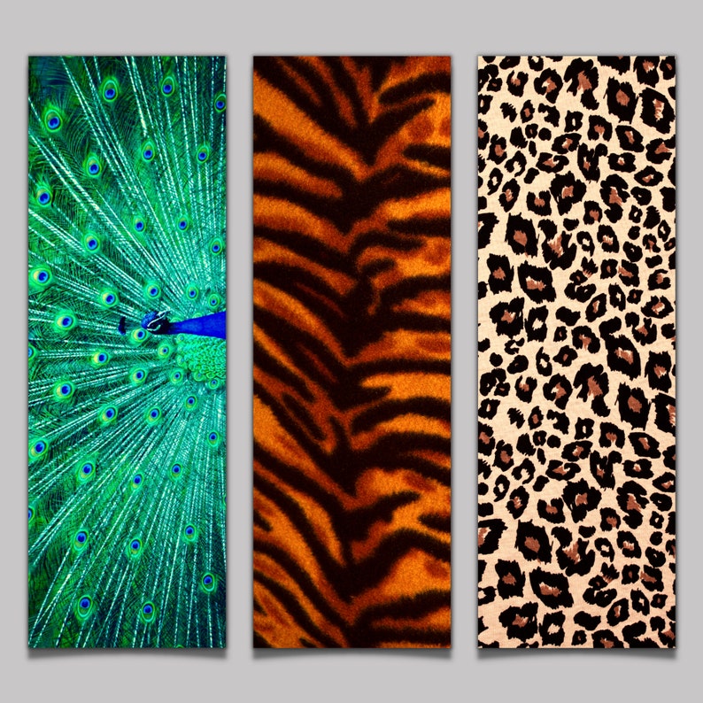 Printable Animal Print Bookmark Set, Bookish Bookmarks, Gift for Book ...