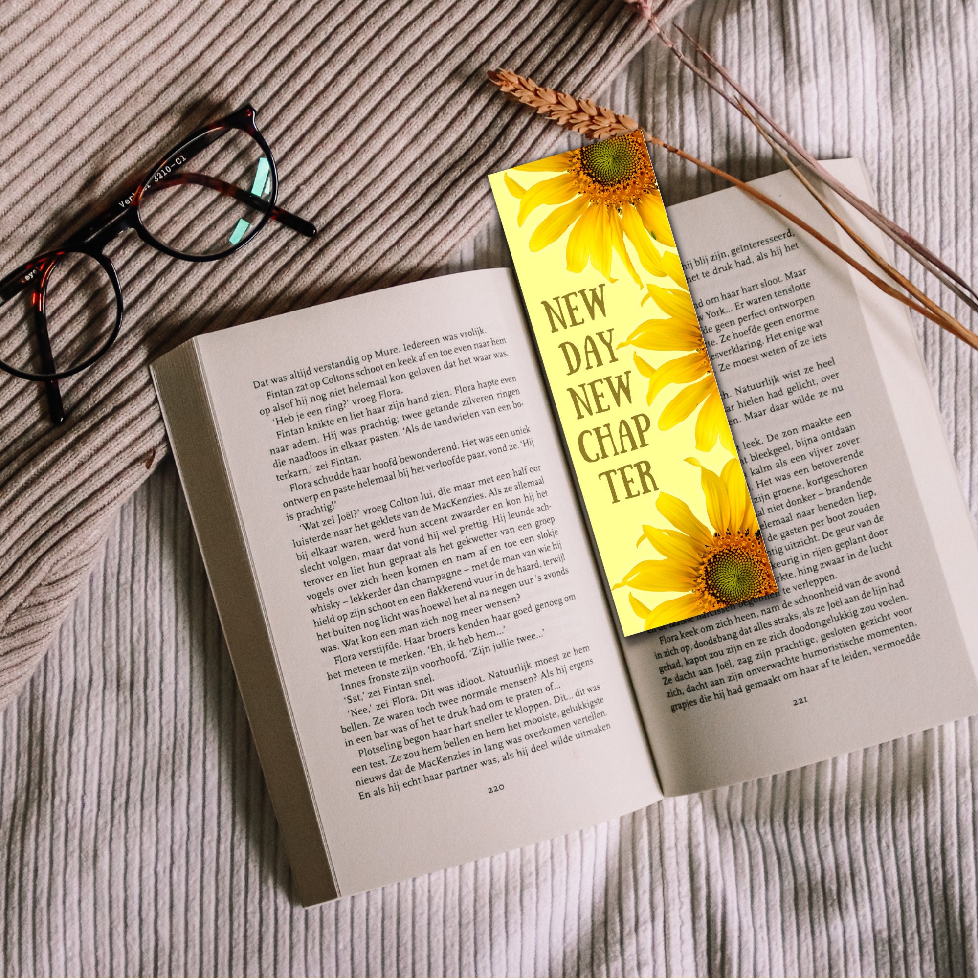 Printable Sunflower Bookmarks, Floral Bookish Bookmarks, Gift for Book ...