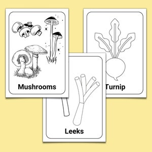 Printable Vegetable Coloring Book Worksheets, Preschool Printables for ...