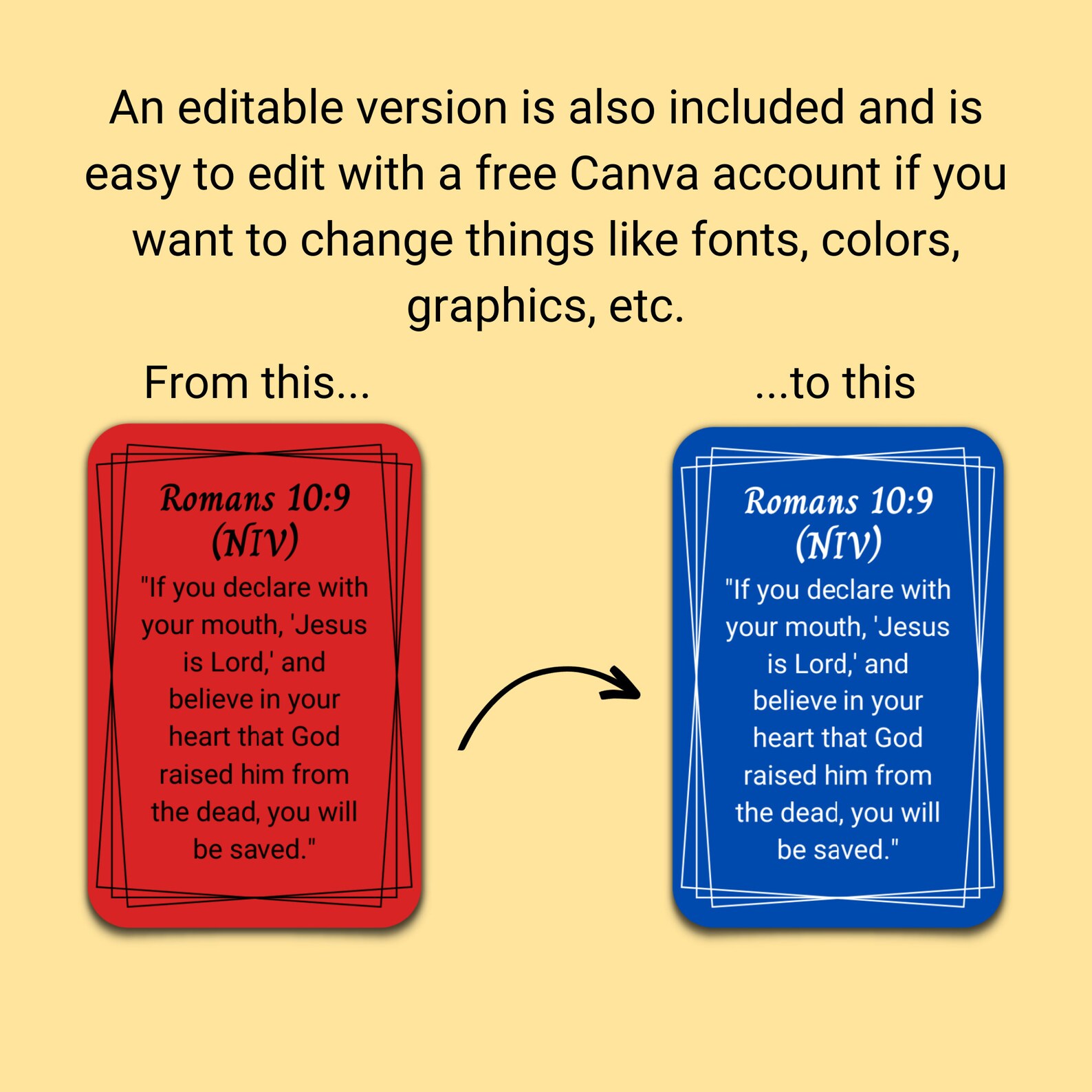 50 Printable Bible Verse Cards for New Believers, Bible Study Tools ...