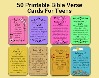 Printable Hope Bible Verse Cards, Bible Study Tools, Memory Verse Flash ...