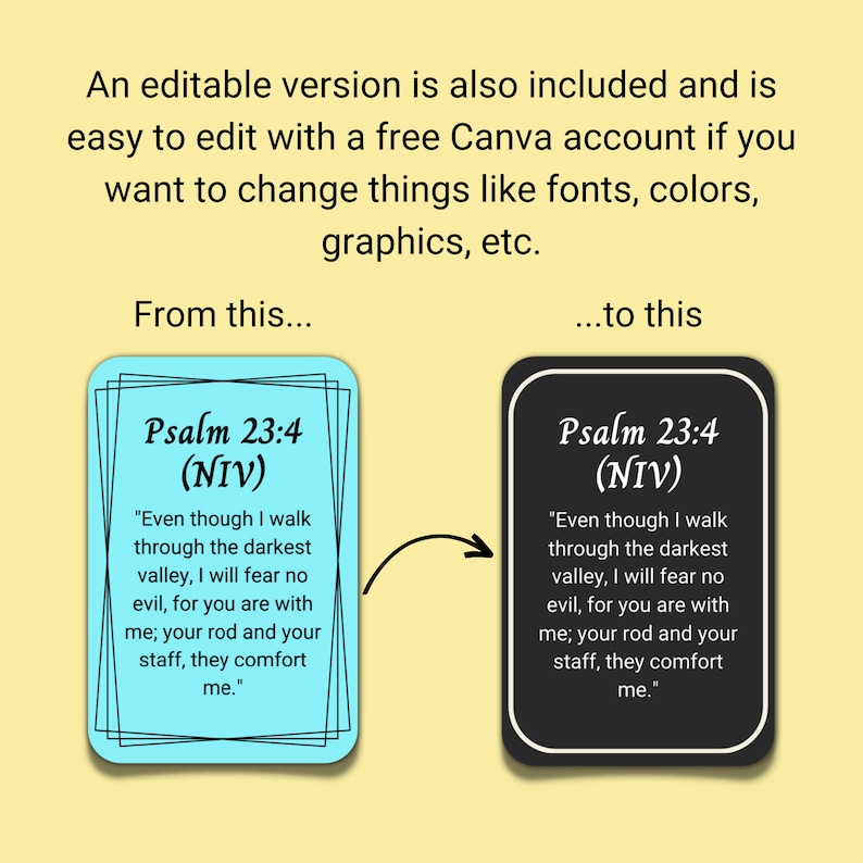 Printable Protection Bible Verse Cards, Bible Study Tools, Memory Verse ...