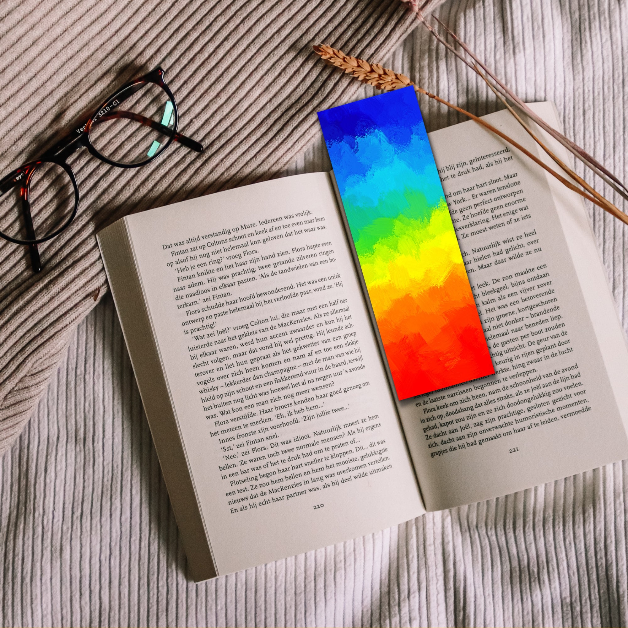 Printable Rainbow Bookmark Set, Rainbow Bookish Bookmarks, Gift for ...