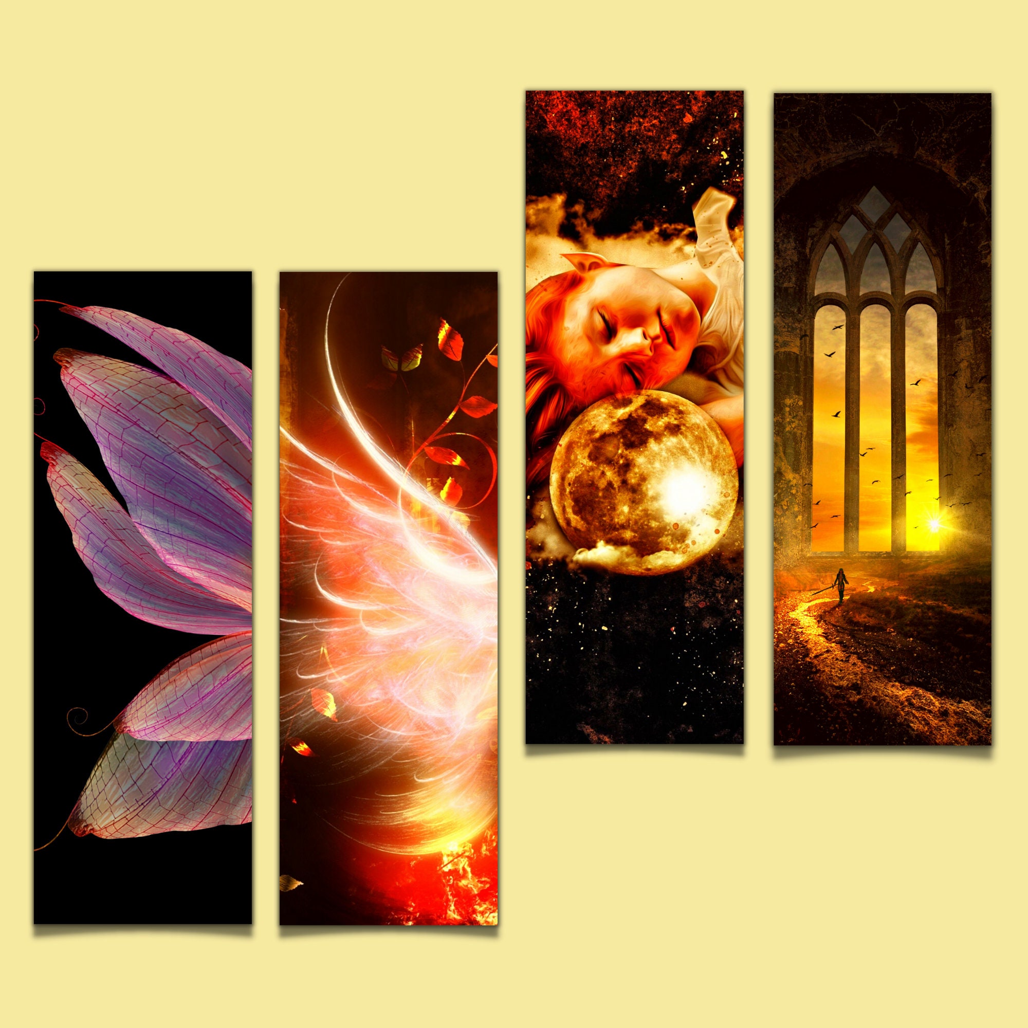 Printable Fantasy Mythical Creatures Bookmarks, Fantasy Bookish ...