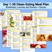 Printable 30 Day Clean Eating Meal Plan & Grocery List, Healthy ...