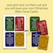 Printable Christmas Bible Verse Cards, Bible Study Tools, Memory Verse ...
