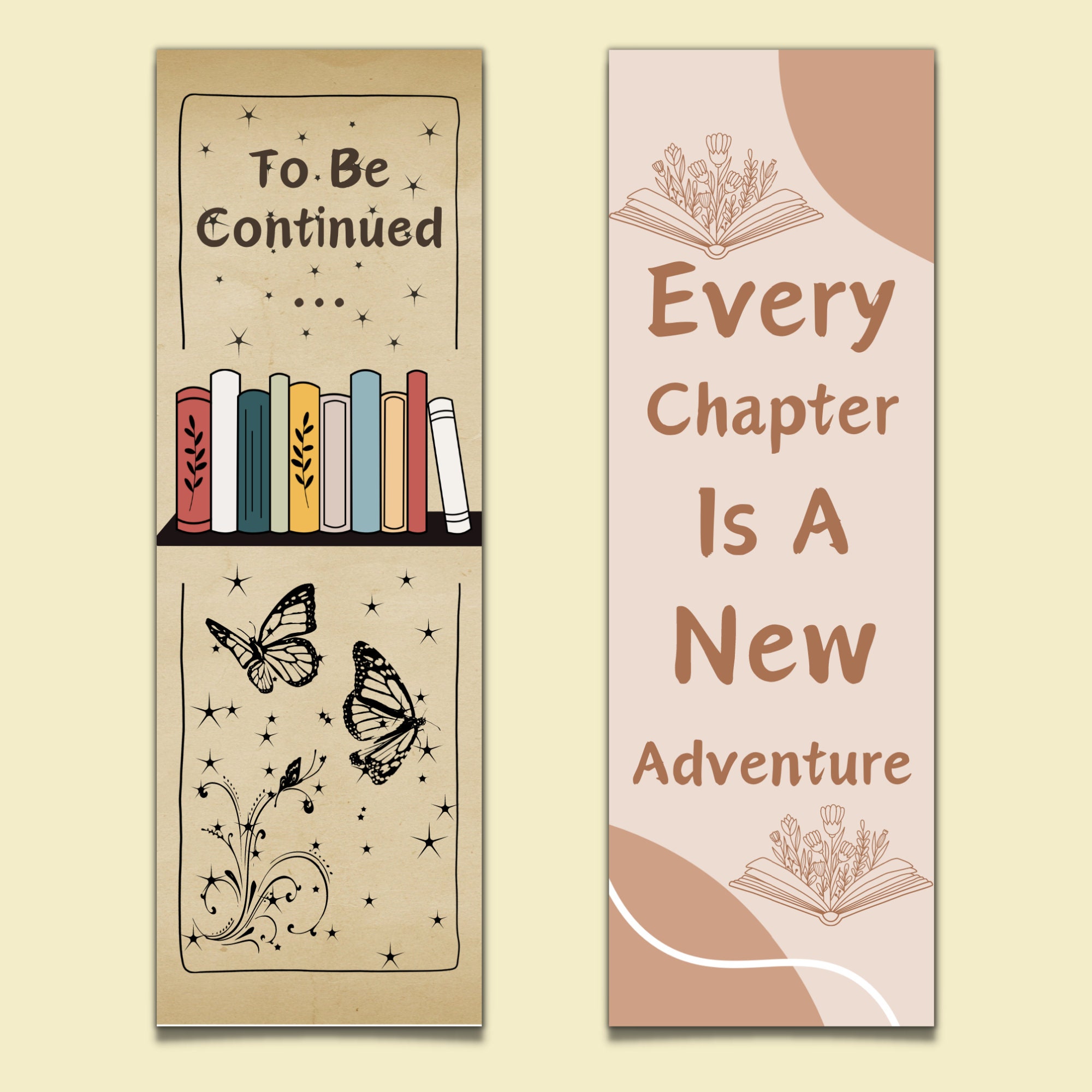Printable Bookmark Set, Cute Bookish Bookmarks, Gift for Book Lover ...