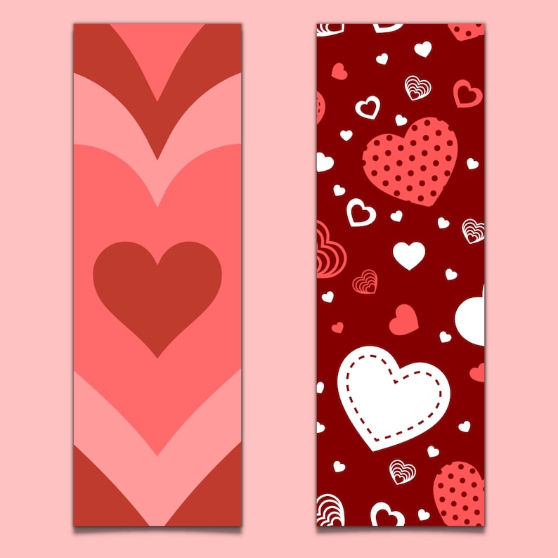 Printable Romance Reader Bookmark Set, Cute Bookish Bookmarks, Gift for ...