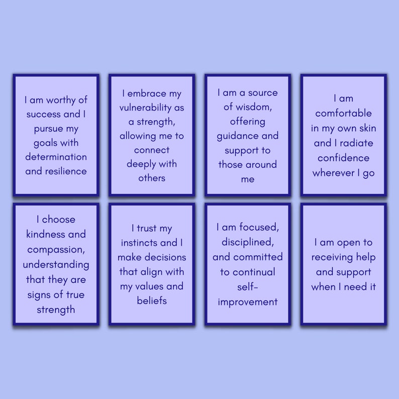 40 Printable Positive Affirmation Cards For Men Positive Quotes