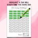 60 Dollar Savings Challenge Printable, Mini Savings Tracker, 50 Day ...