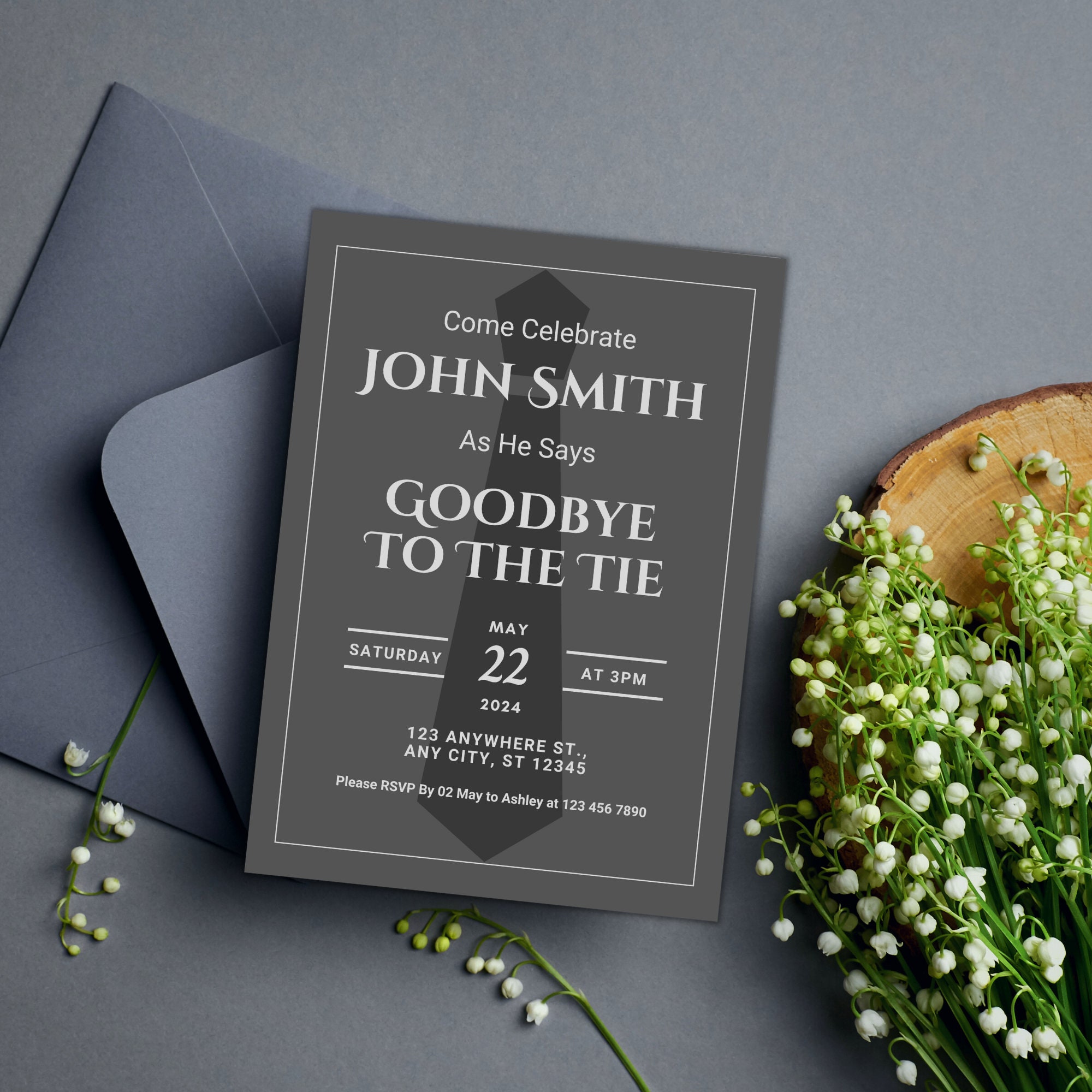Editable Retirement Party Invitation Canva Template, Digital Retirement ...