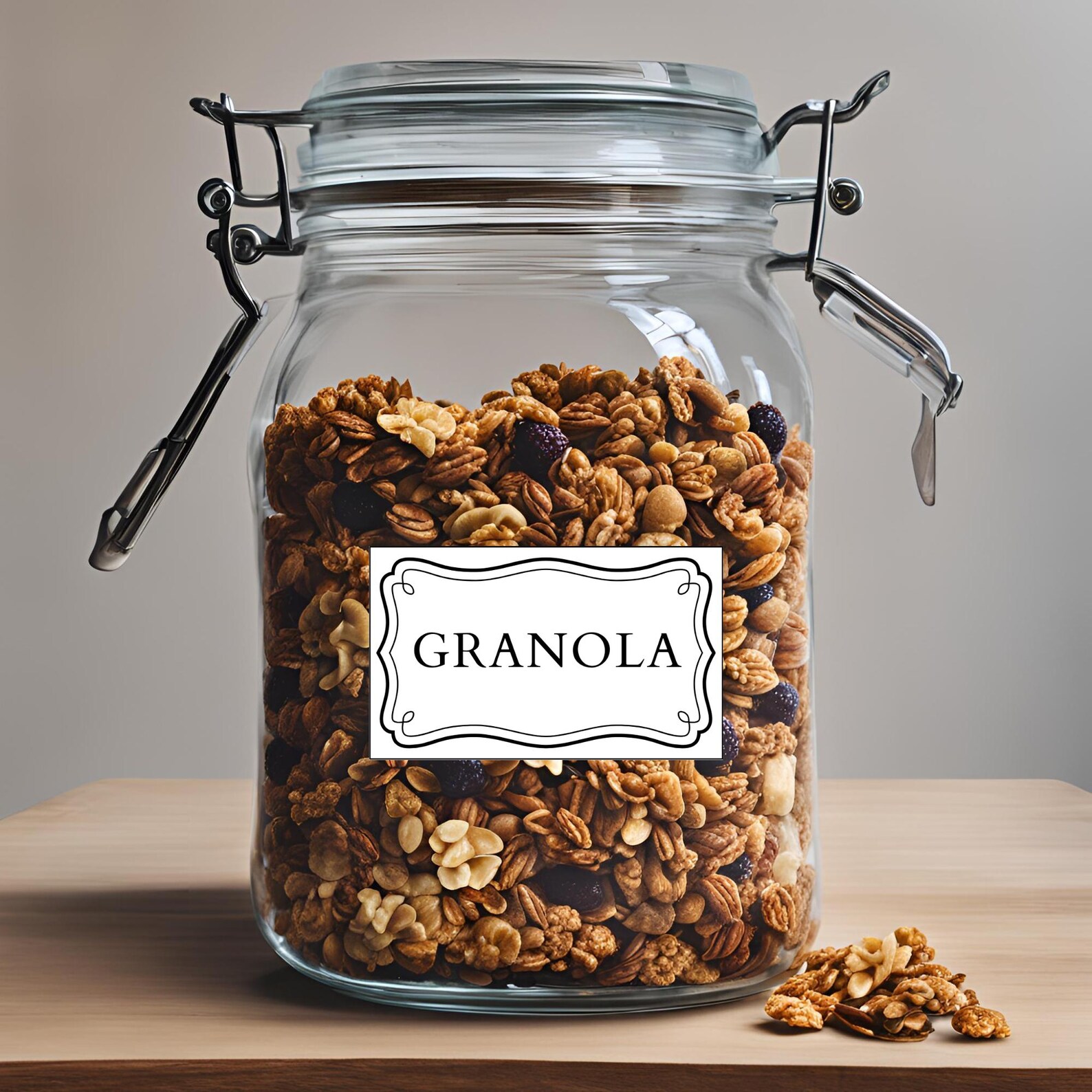 Printable Pantry Food Jar Labels, Minimalist Homemade Spice Jar Labels ...