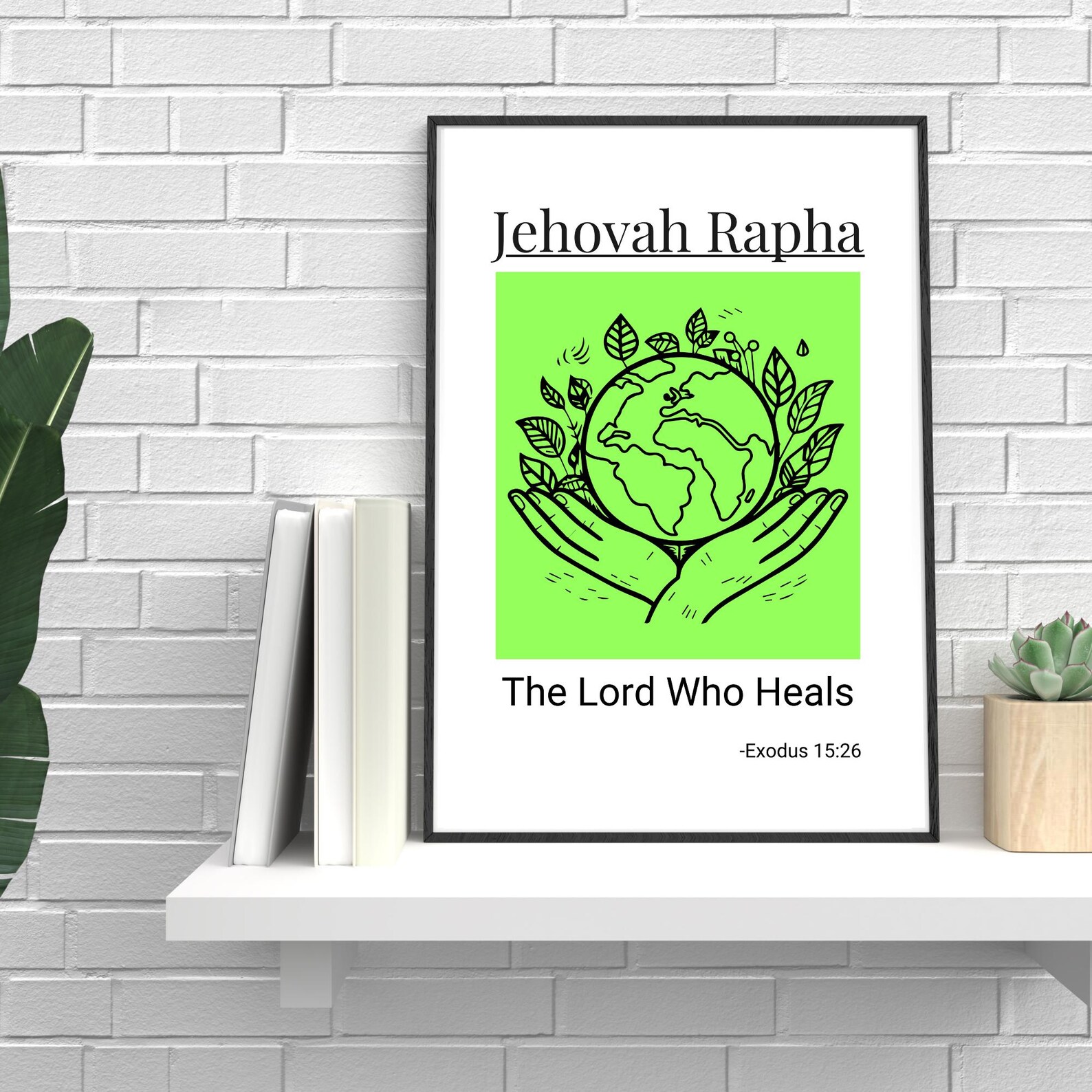 Printable Hebrew Names of God Jehovah Rapha Wall Art, Names of Jesus ...