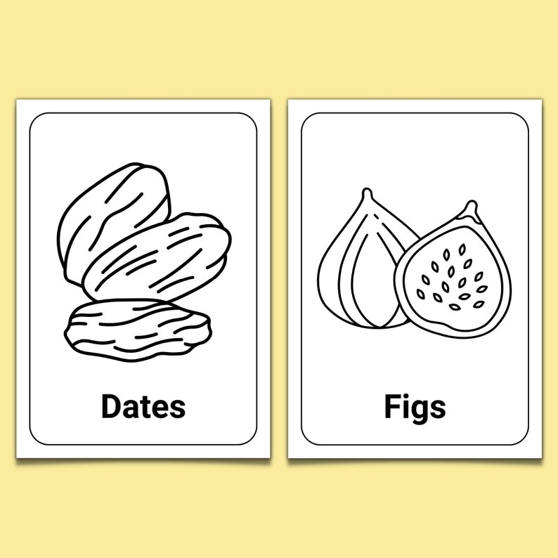 Printable Fruits Coloring Book Worksheets, Preschool Printables for ...