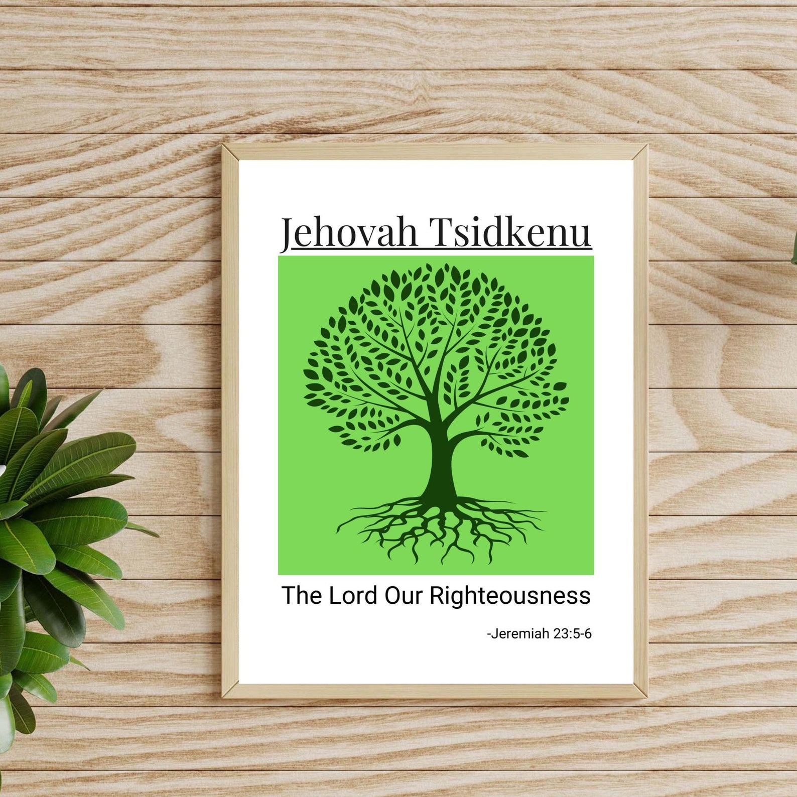 Printable Hebrew Names of God Jehovah Tsidkenu Wall Art, Names of Jesus ...