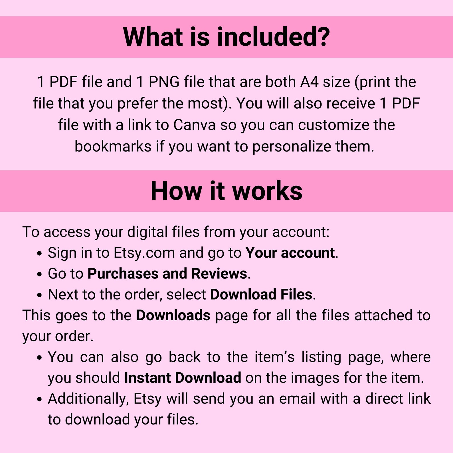 Printable Pink Bookmark Set, Girly Bookish Bookmarks, Gift for Book ...