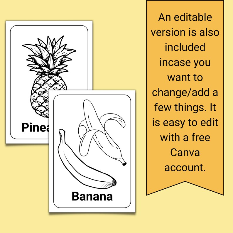 Printable Fruits Coloring Book Worksheets, Preschool Printables for ...