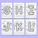 Printable Alphabet Dot Mat Worksheets, Preschool Printables ...