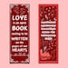 Printable Romance Reader Bookmark Set, Cute Bookish Bookmarks, Gift for ...