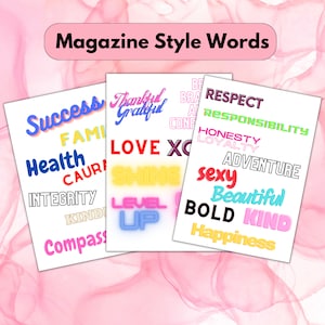 Vision Board Kit, Printable Mood Board for Achieving Your Dream Life ...